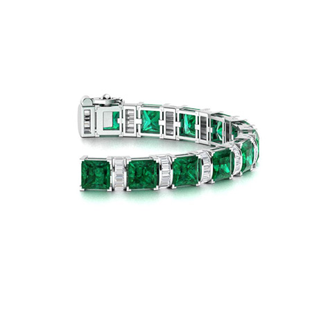Lab-Created Emerald Bracelets For Women | Certified Fine Jewelry ...