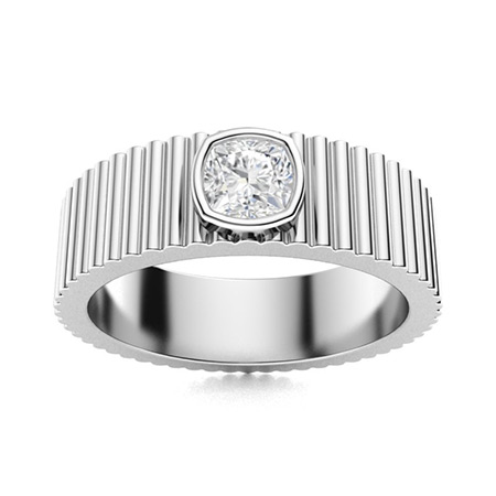 Men's Moissanite Wedding Bands | Men's Moissanite Rings | Diamondere