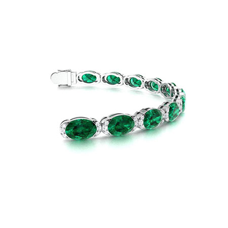 Lab-Created Emerald Bracelets For Women | Certified Fine Jewelry ...