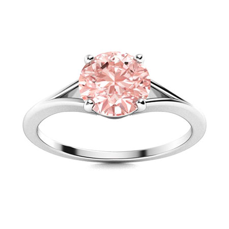 Lab-Created Pink Diamond Rings For Women | Diamondere