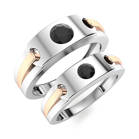 Couples Band | Matching Wedding Ring Sets | Diamondere
