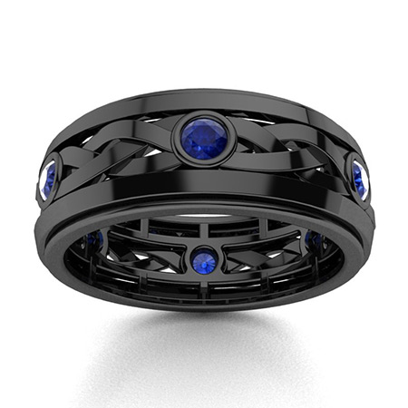 Black Gold Rings For Women | Diamondere