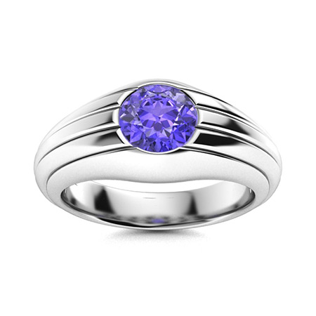 Men's Tanzanite Rings | Men's Tanzanite Wedding bands | Diamondere