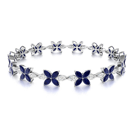 Sapphire Bangles For Women | Bangles | Diamondere