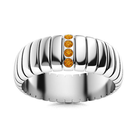 Men's Orange Sapphire Wedding Bands | Men's Orange Sapphire Rings ...