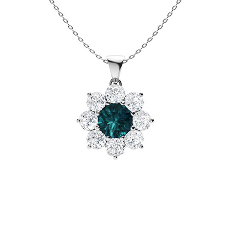 Blue Diamond Necklaces | Blue Diamond Pendants For Women | Pendants ...