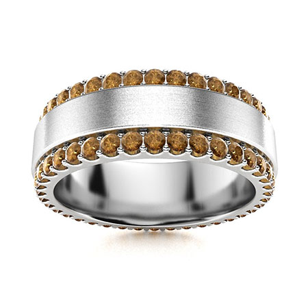 Men's Brown Diamond Wedding Bands | Men's Brown Diamond Rings ...