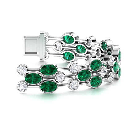 Lab-Created Emerald Bracelets For Women | Certified Fine Jewelry ...