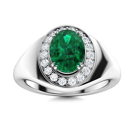 Men's Lab Created Emerald Wedding Bands | Men's Lab Created Emerald ...