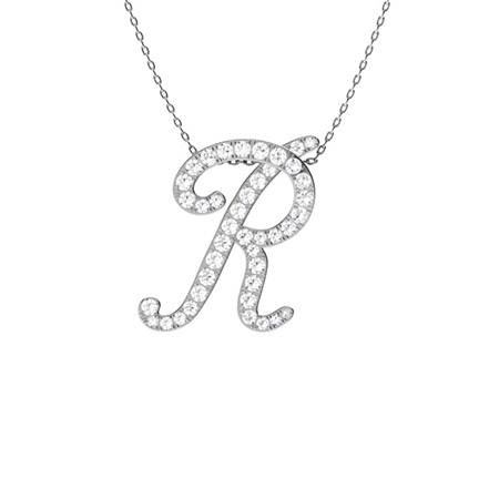 Raquele Necklace with Round SI Diamond | 0.44 carats Round SI Diamond ...