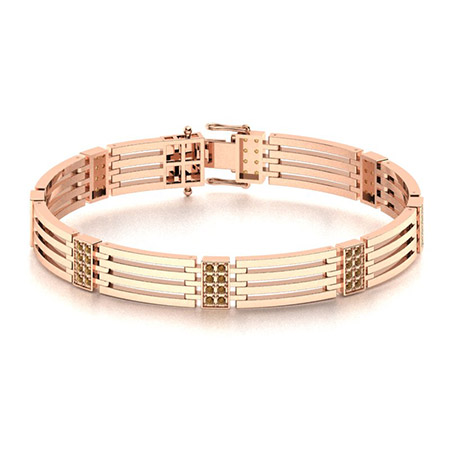 Men's Rose Gold Bracelets | Diamondere
