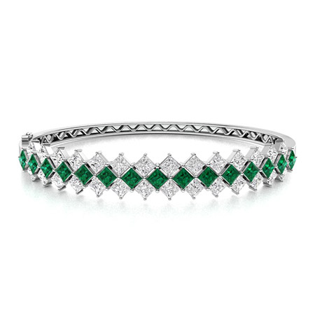 Emerald Bangles For Women | Bangles | Diamondere