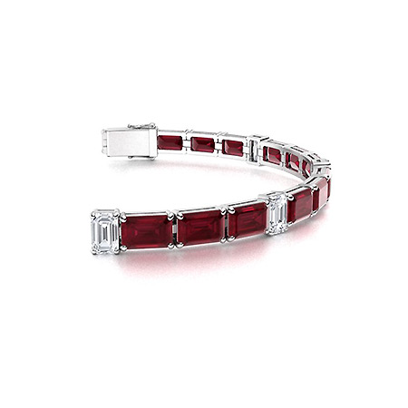 Lab-Created Ruby Bracelets For Women | Certified Fine Jewelry | Diamondere