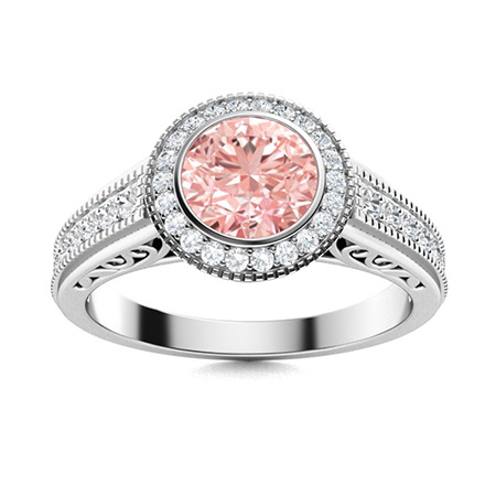 Pink Diamond Rings For Women | Lab-Created | Diamondere