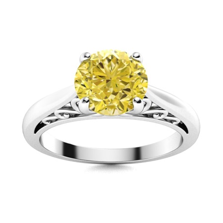 Yellow Diamond Rings for Women | Lab-Created | Diamondere