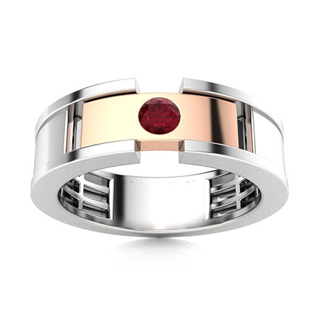 Men's Ruby Rings | Men's Ruby Wedding Bands | Diamondere