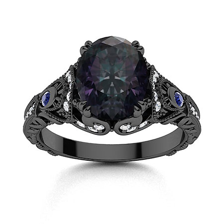 Black Gold Rings For Women | Diamondere