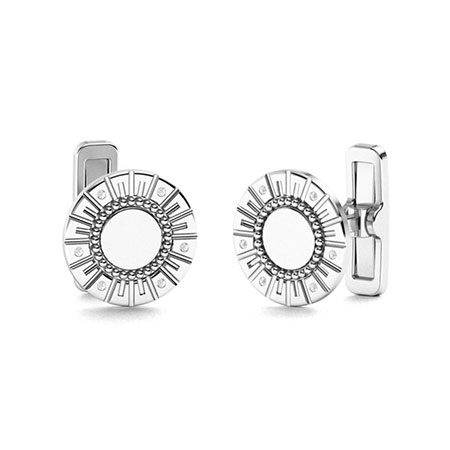 Men's VVS Diamond Cufflinks | Cufflinks | Diamondere (Natural & Certified)