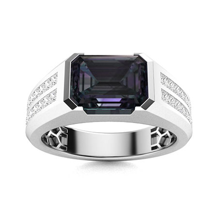 Alexandrite Rings for Men | Certified Fine Jewelry | Diamondere
