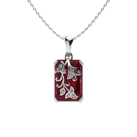 Ruby Necklaces | Ruby Pendants For Women | Pendants | Diamondere