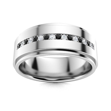Men's Black Diamond Rings | Men's Black Diamond Wedding Bands | Diamondere