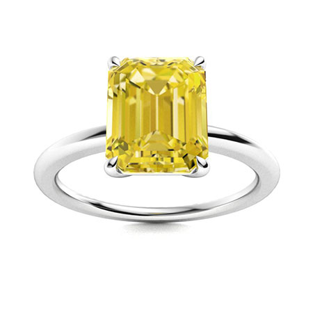 Yellow Diamond Rings for Women | Lab-Created | Diamondere
