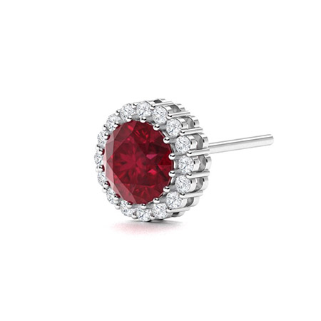 Men's Ruby Earrings & Studs | Men's Earrings & Studs | Diamondere