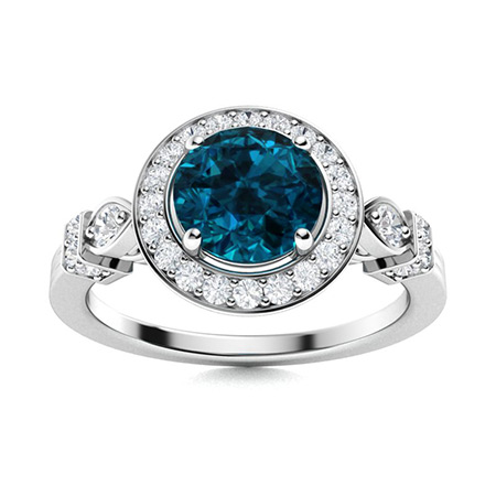 Lab-Created Blue Diamond Rings for Women | Certified Fine Jewelry ...