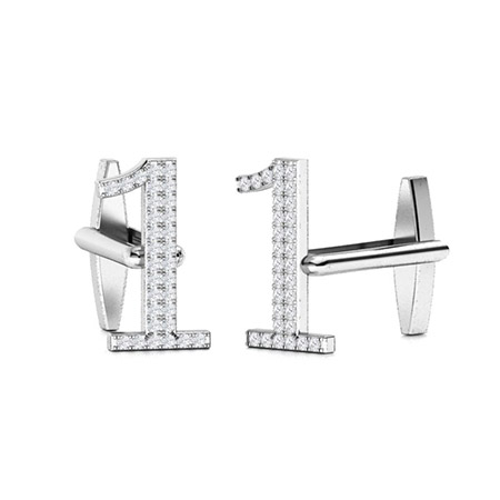 Men's VVS Diamond Cufflinks | Cufflinks | Diamondere (Natural & Certified)