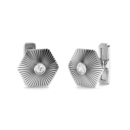 Men's VVS Diamond Cufflinks | Cufflinks | Diamondere