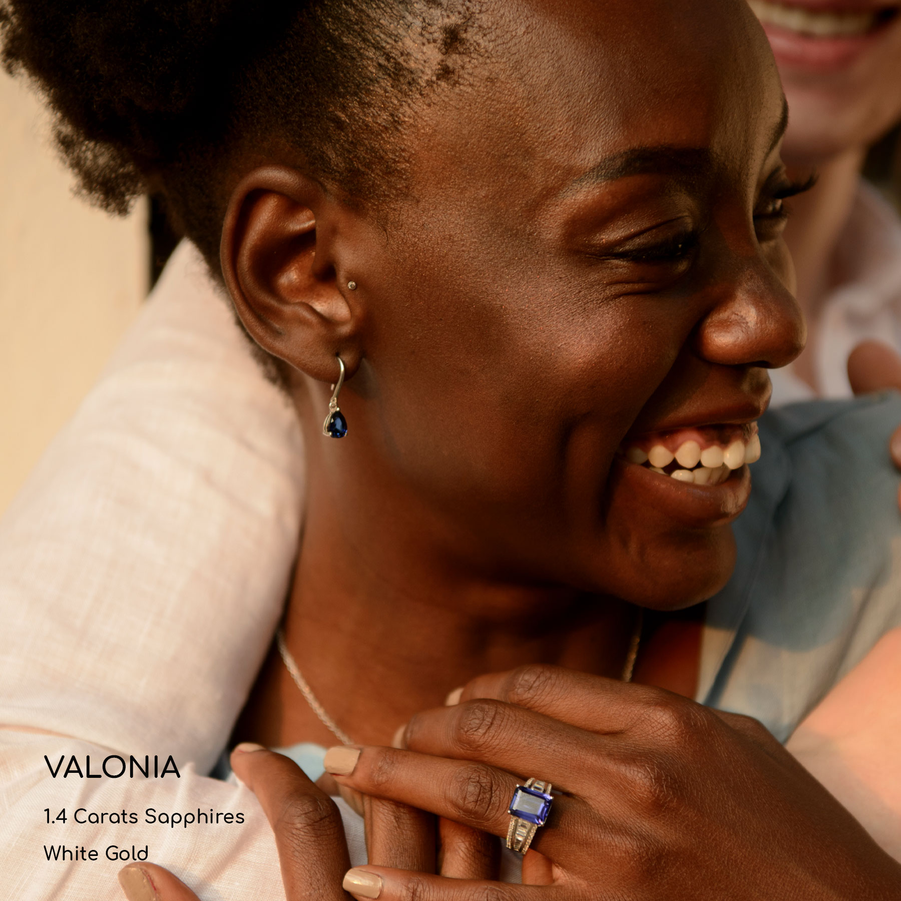 Valonia Earring with Pear Emerald | 1.2 carats Tear Drop Emerald Drops ...