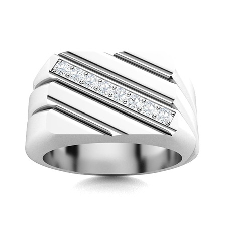 Men's VVS Diamond Wedding Bands | Men's VVS Diamond Rings | Diamondere ...