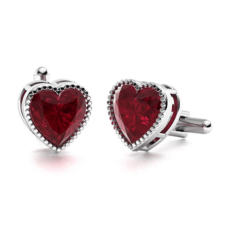 Men's Ruby Cufflinks | Cufflinks | Diamondere