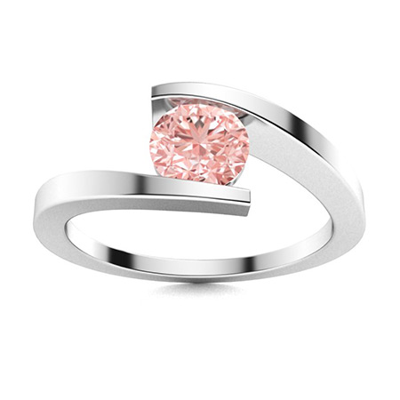 Lab-Created Pink Diamond Rings For Women | Diamondere