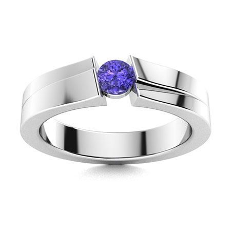 Men's Tanzanite Wedding Bands | Men's Tanzanite Rings | Diamondere