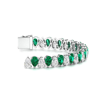 Lab-Created Emerald Bracelets For Women | Certified Fine Jewelry ...